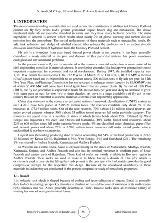 IjcA CRITICAL EVALUATION ON POZZOLONIC PROPERTIES OF SELECTED MATERIALS AND THEIR REPLACEMENT IN ...