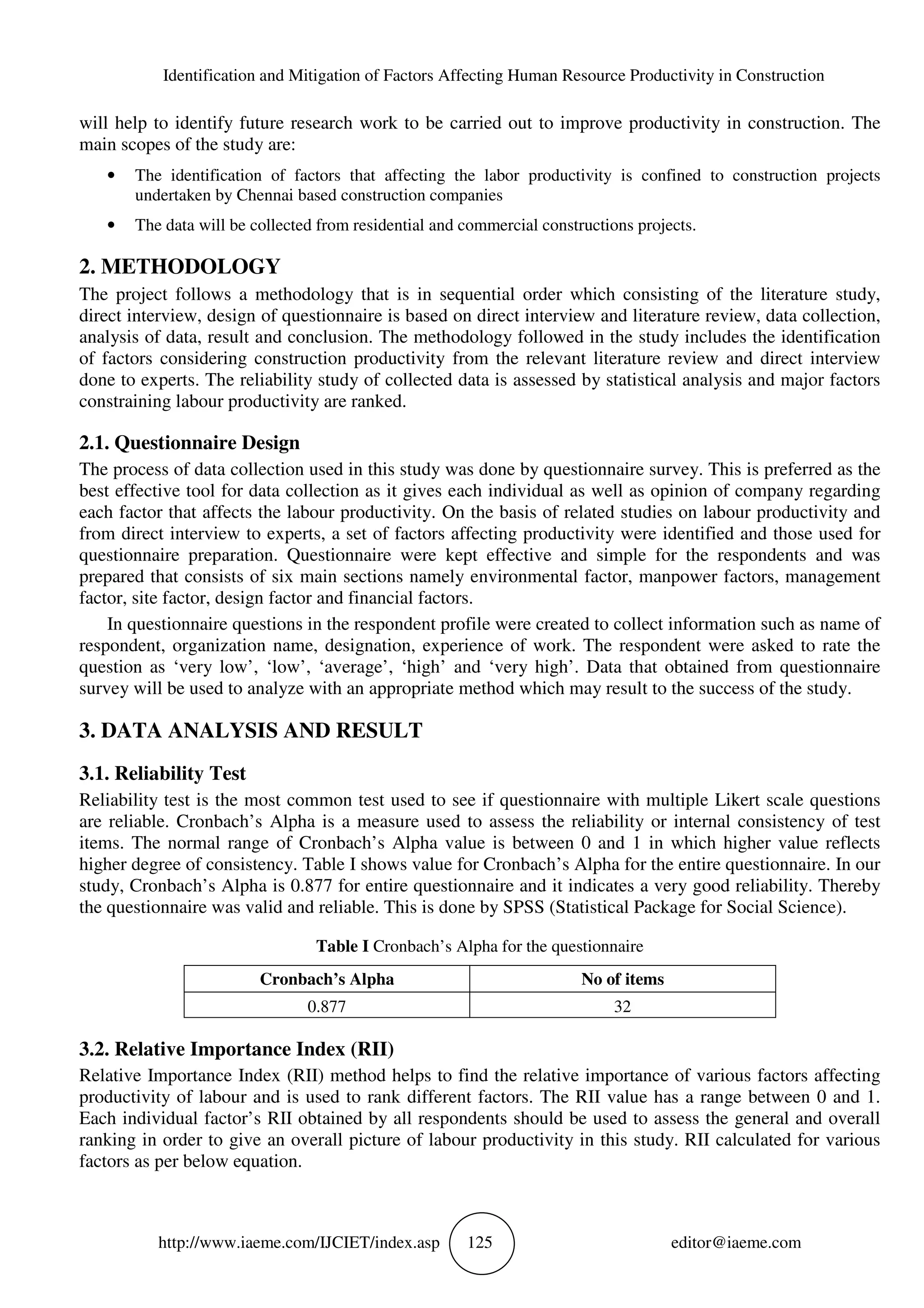 IDENTIFICATION AND MITIGATION OF FACTORS AFFECTING HUMAN RESOURCE ...