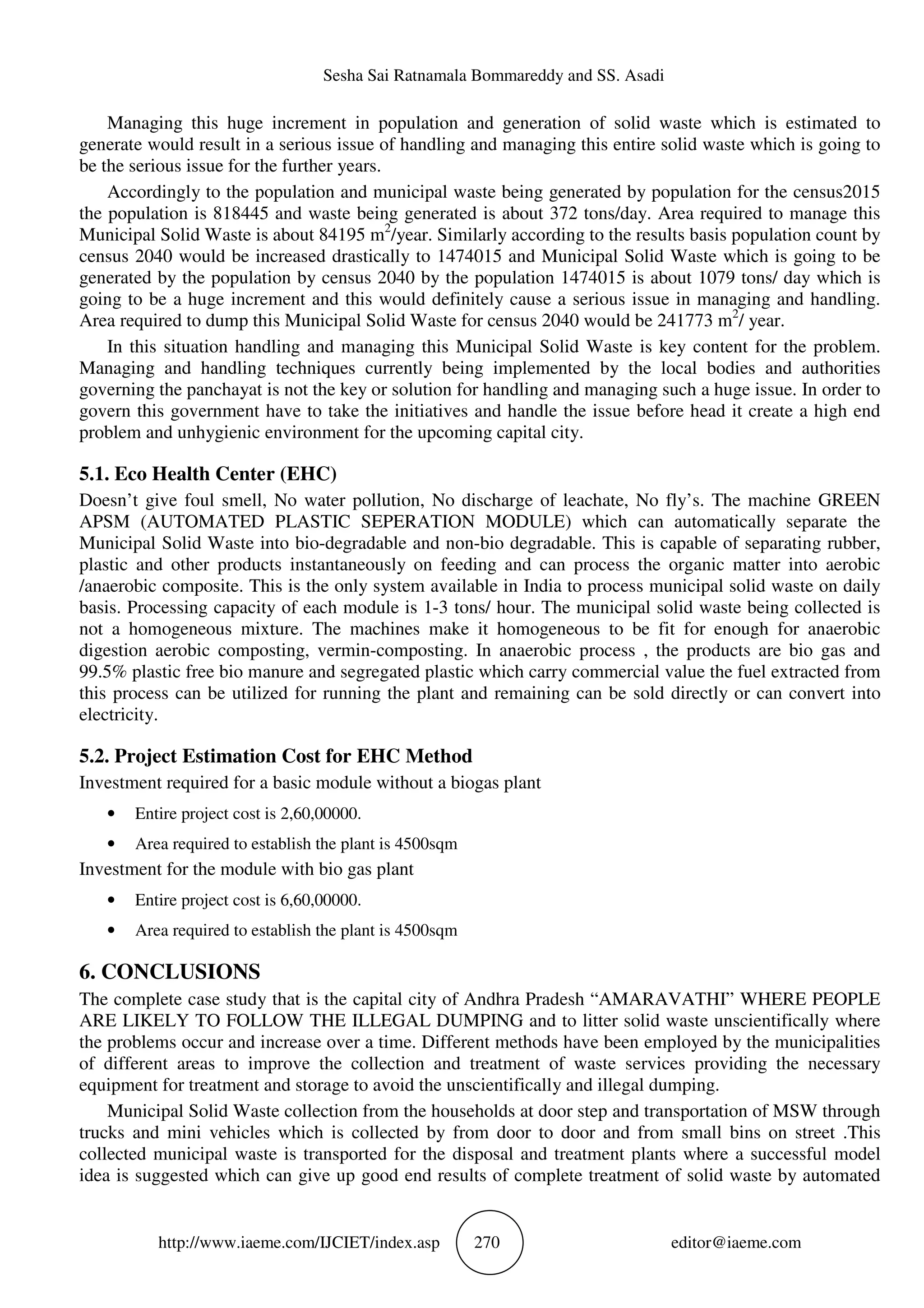 SOLID WASTE MANAGEMENT THROUGH PUBLIC-PRIVATE PARTNERSHIP MODEL | PDF