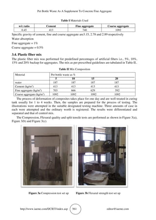 PET BOTTLE WASTE AS A SUPPLEMENT TO CONCRETE FINE AGGREGATE | PDF