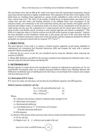 EFFECT OF SOIL INTERACTION ON 3×3 BUILDING FRAME EMBEDDED IN MULTILAYERED SOIL | PDF | Civil ...