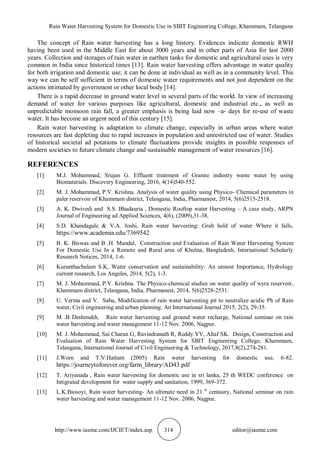 RAIN WATER HARVESTING SYSTEM FOR DOMESTIC USE IN SBIT ENGINEERING ...