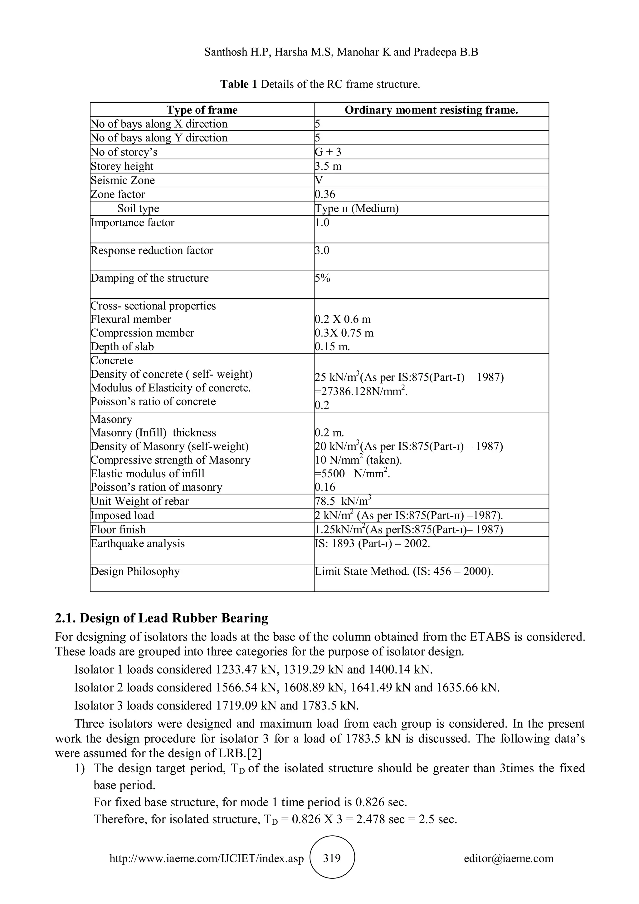 SEISMIC ISOLATION OF RC FRAMED STRUCTURE WITH AND WITHOUT INFILLS | PDF | Civil Engineering ...