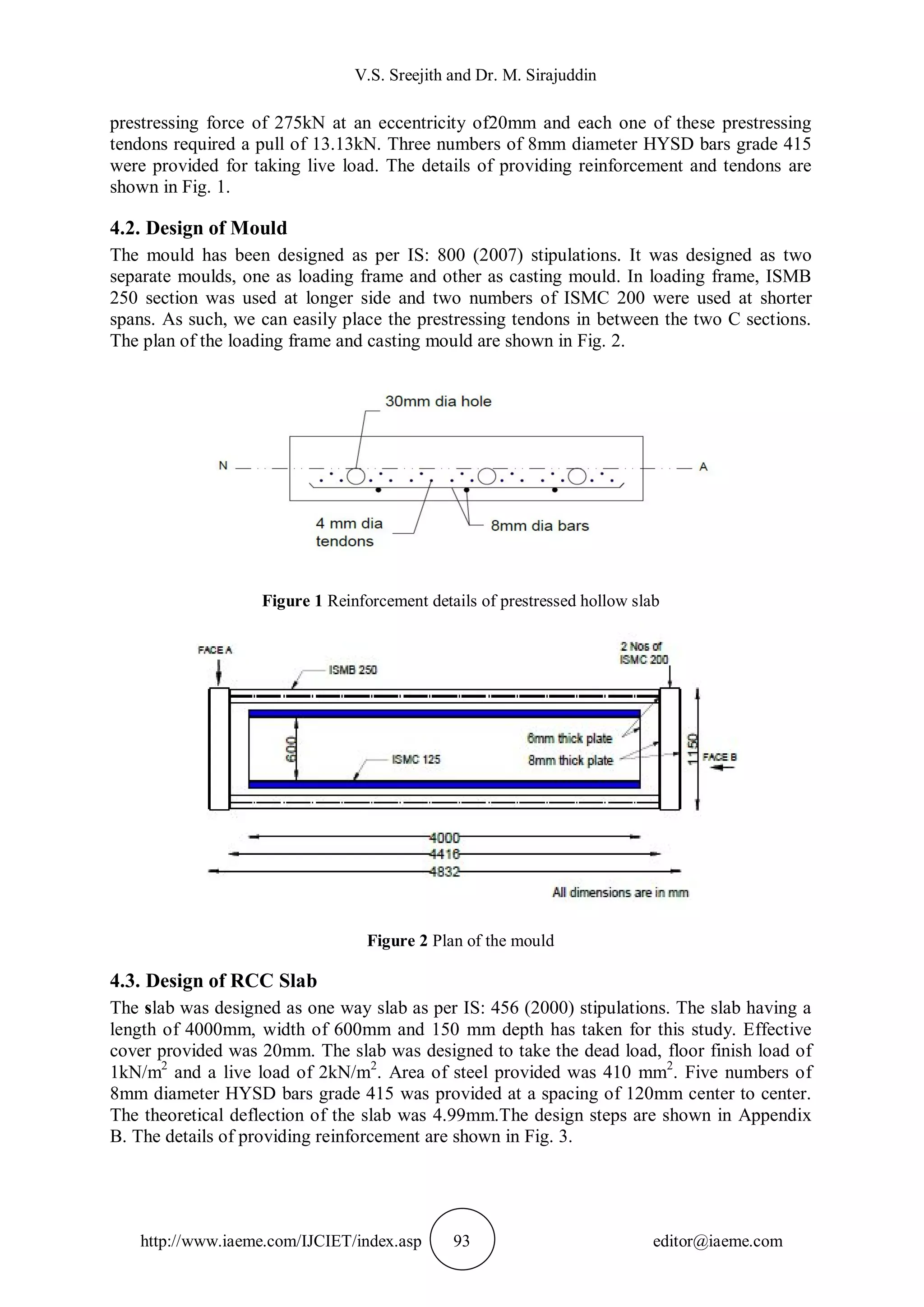 FLEXURAL BEHAVIOUR OF PRESTRESSED HOLLOW SLAB | PDF
