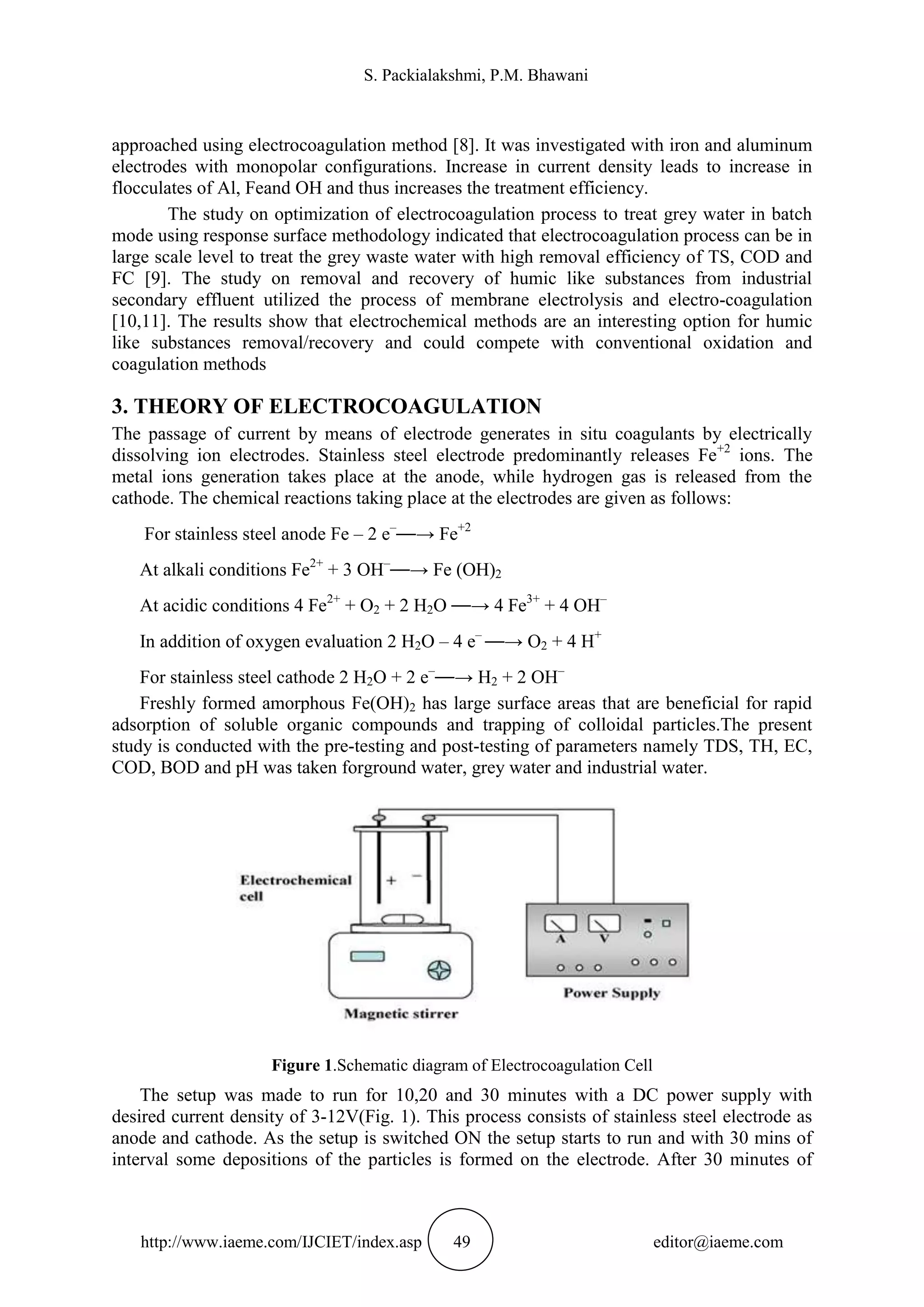 TREATING WASTE WATER USING ELECTROCOAGULATION APPROACH | PDF