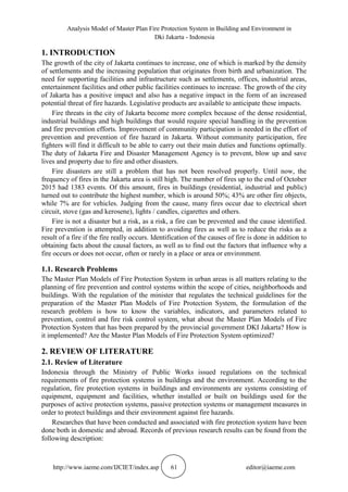 ANALYSIS MODEL OF MASTER PLAN FIRE PROTECTION SYSTEM IN BUILDING AND ...