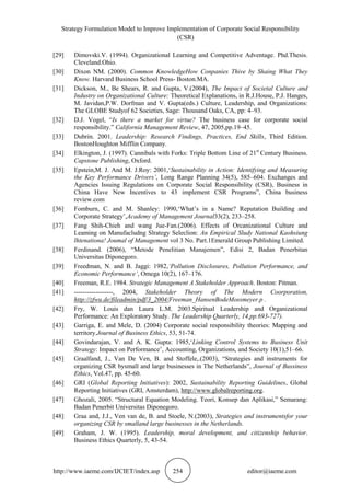 STRATEGY FORMULATION MODEL TO IMPROVE IMPLEMENTATION OF CORPORATE ...