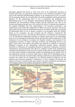 THE TAXONOMY OF ENTERPRISE ARCHITECTURE TOWARDS HIGH TECHNOLOGY HIGH ...