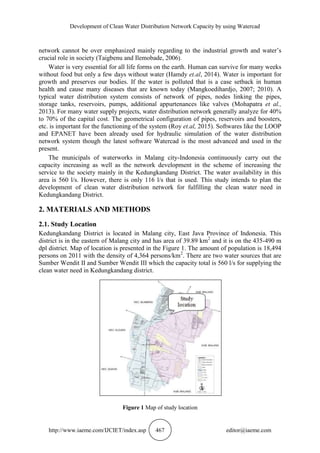 DEVELOPMENT OF CLEAN WATER DISTRIBUTION NETWORK CAPACITY BY USING ...