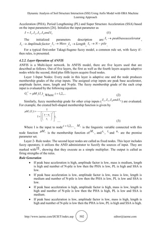 DYNAMIC ANALYSIS OF SOIL STRUCTURE INTERACTION (SSI) USING ANFIS MODEL WITH OBA MACHINE LEARNING ...