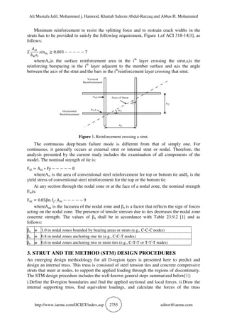 APPLYING DIFFERENT DECENTRALIZED LOADINGS ON RC CONTINUOUS DEEP BEAMS ...
