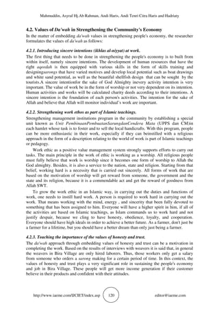 DA’WAH STRATEGY IN STRENGTHENING THE COMMUNITY’S ECONOMY IN BIRA ...