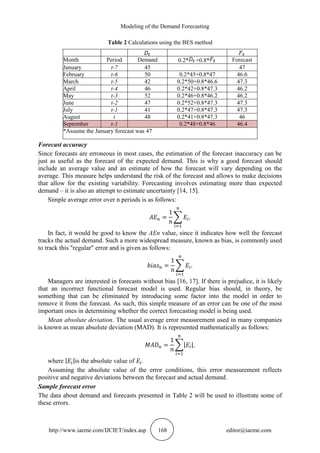 MODELING OF THE DEMAND FORECASTING | PDF