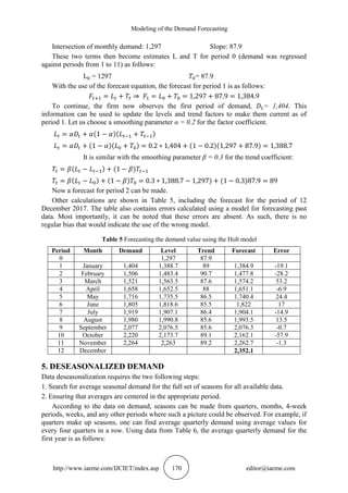 MODELING OF THE DEMAND FORECASTING | PDF