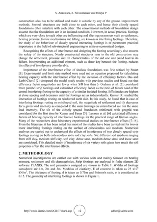 A NUMERICAL STUDY ON INTERFERENCE EFFECTS OF CLOSELY SPACED STRIP ...
