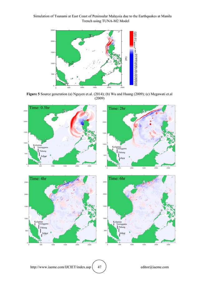 SIMULATION OF TSUNAMI AT EAST COAST OF PENINSULAR MALAYSIA DUE TO THE ...