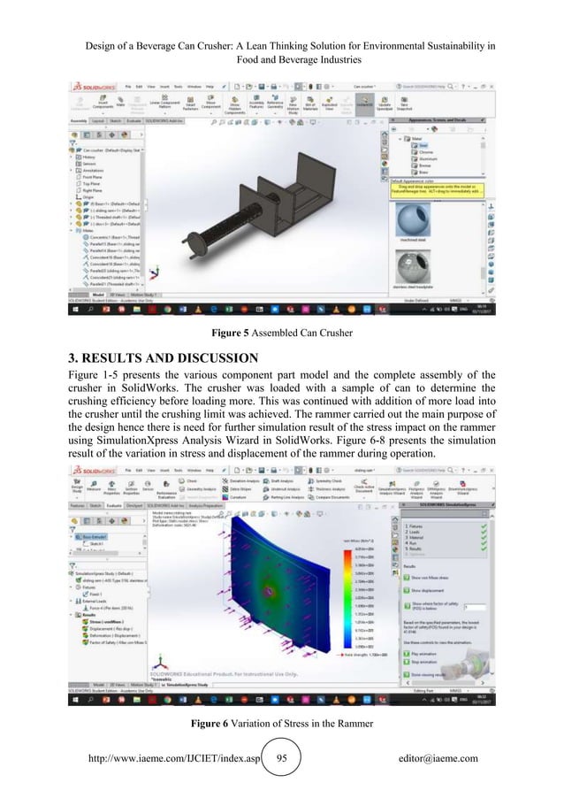 DESIGN OF A BEVERAGE CAN CRUSHER: A LEAN THINKING SOLUTION FOR ENVIRONMENTAL SUSTAINABILITY IN ...
