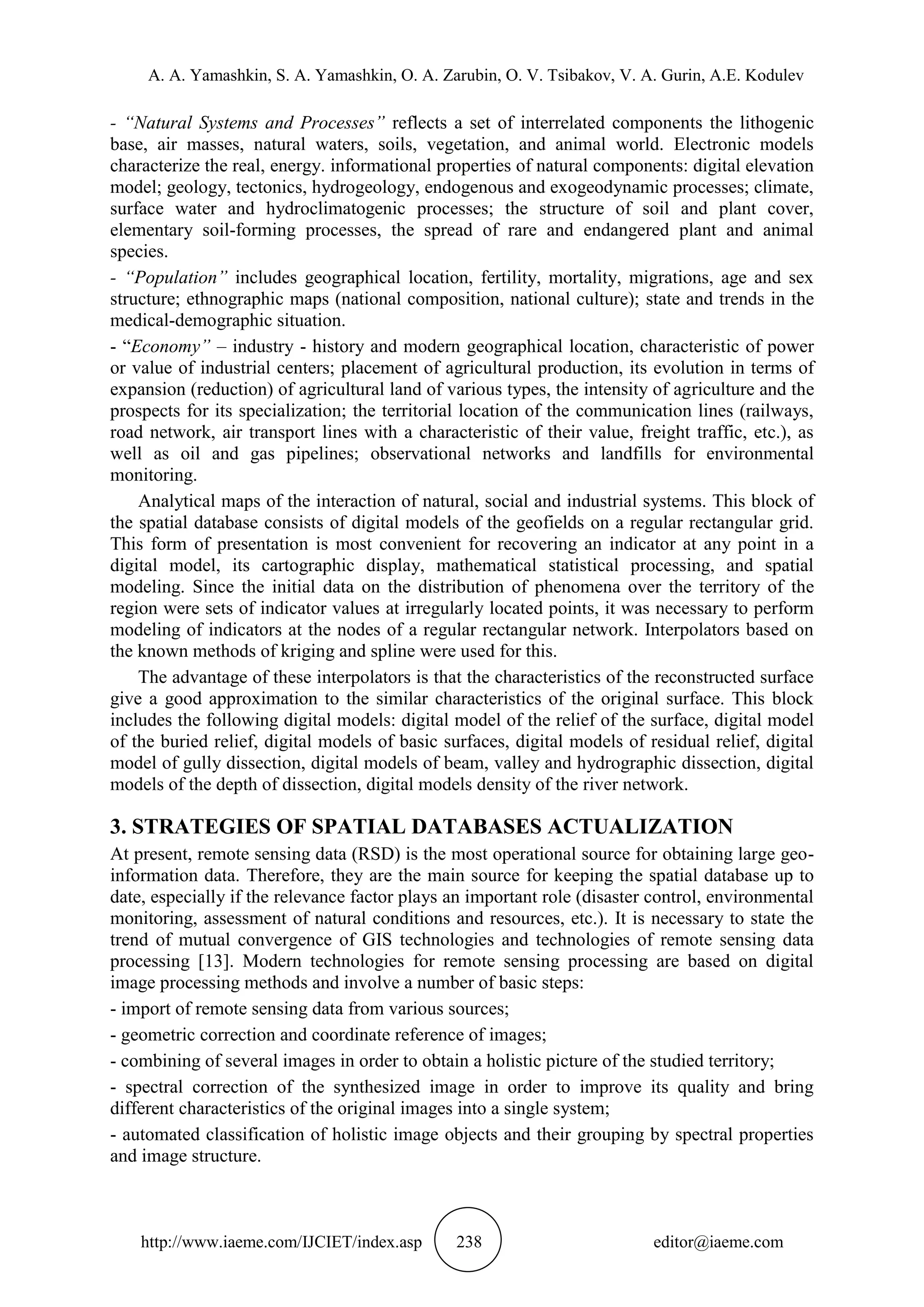 Formation Of Spatial Databases Within The Spatial Data Infrastructure Pdf