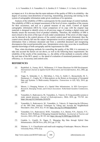 FORMATION OF SPATIAL DATABASES WITHIN THE SPATIAL DATA INFRASTRUCTURE | PDF | Databases ...