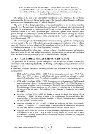 CONSTRUCTIVE METHODS OF PROTECTING BUILDINGS FROM SEISMIC EXPOSURE | PDF