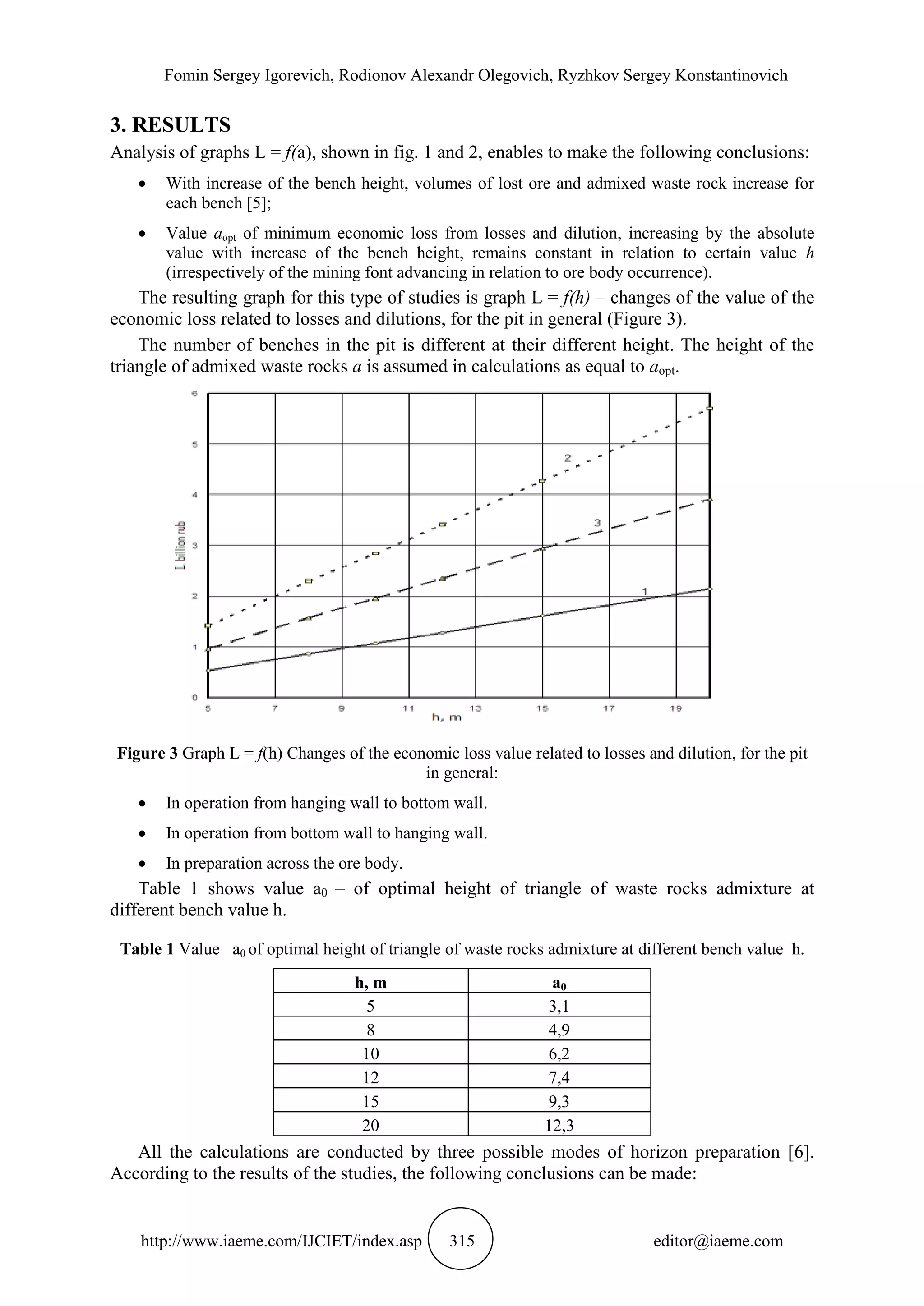 DETERMINING HEIGHT OF BENCHES IN OPEN MINING OF STEEPLY-DIPPING ...