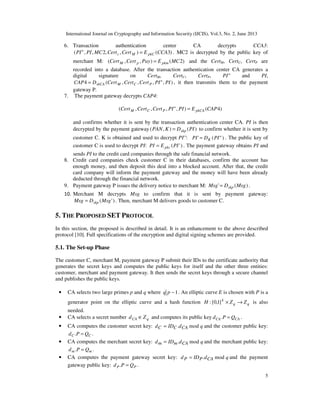 An Improvement To The Set Protocol Based On Signcryption | PDF | Information and Network ...