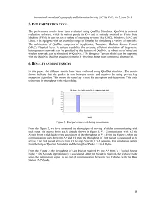 An Encryption Algorithm To Evaluate Performance Of V2v Communication In Vanet | PDF