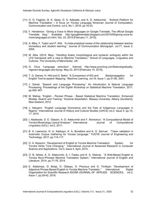 Development of Bi-Directional English To Yoruba Translator for Real ...