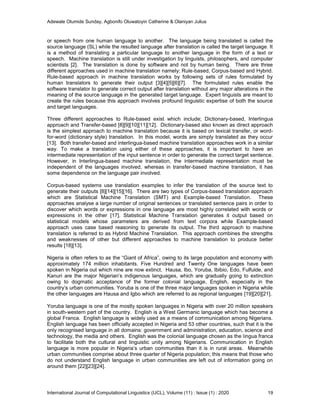 Development of Bi-Directional English To Yoruba Translator for Real ...