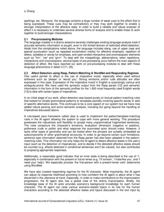 Affect Sensing and Contextual Affect Modeling from Improvisational Interaction | PDF