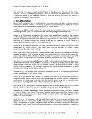 Domain Specific Named Entity Recognition Using Supervised Approach | PDF