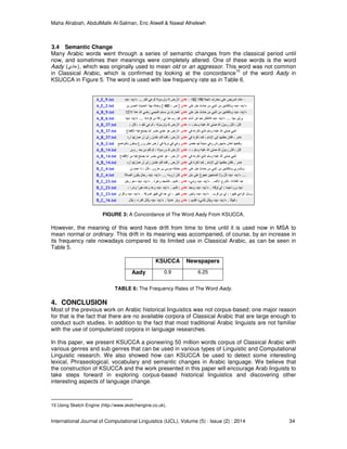KSUCCA: A Key To Exploring Arabic Historical Linguistics | PDF