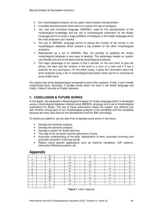 XMODEL: An XML-based Morphological Analyzer for Arabic Language | PDF | Programming Languages ...