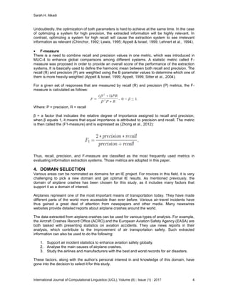 Rule-based Information Extraction for Airplane Crashes Reports | PDF