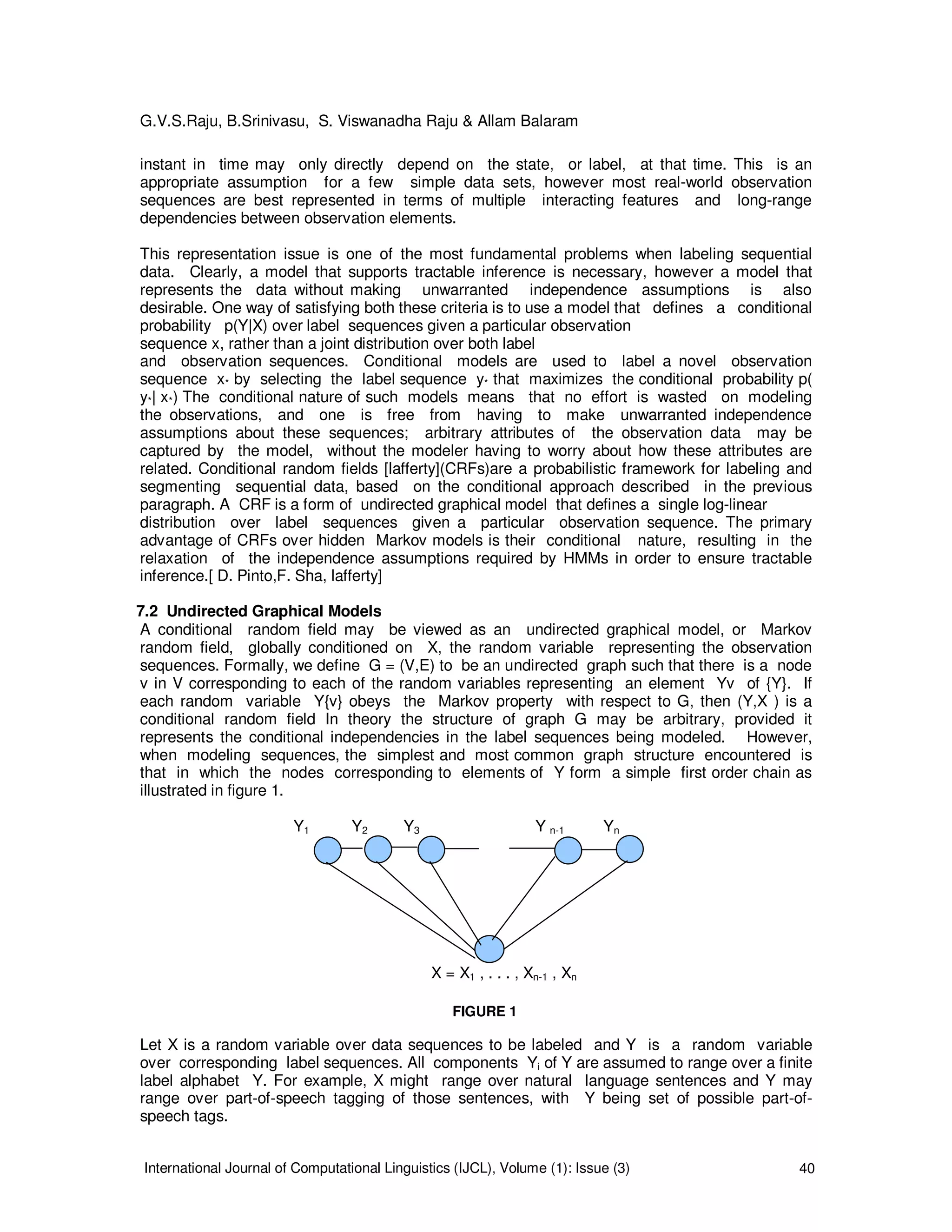 Named Entity Recognition For Telugu Using Conditional Random Field Pdf