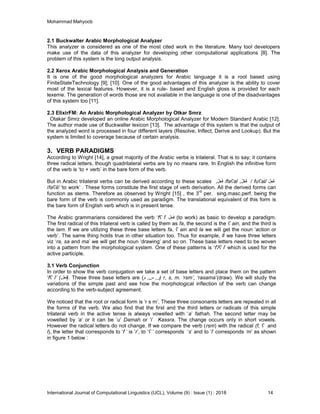 Deterministic Finite State Automaton of Arabic Verb System: A Morphological Study | PDF