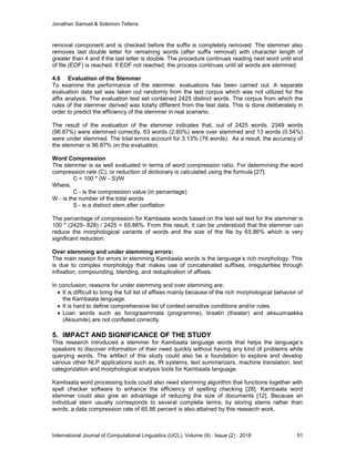 Designing A Rule Based Stemming Algorithm for Kambaata Language Text | PDF