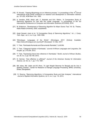 Designing A Rule Based Stemming Algorithm for Kambaata Language Text | PDF