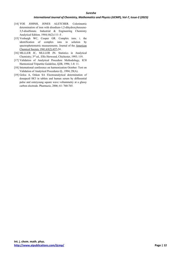 New Method for Spectrophotometric Determination of Furosemide in Pure Form and in Pharmaceutical ...