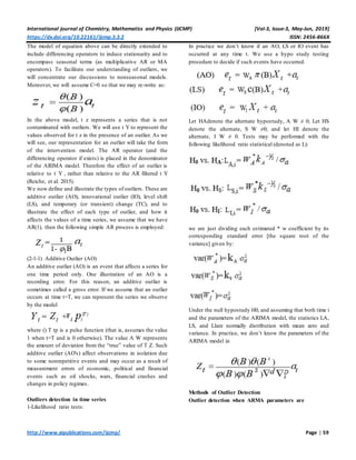 A Method for Detection of Outliers in Time Series Data | PDF