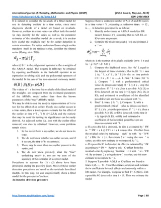 A Method for Detection of Outliers in Time Series Data | PDF