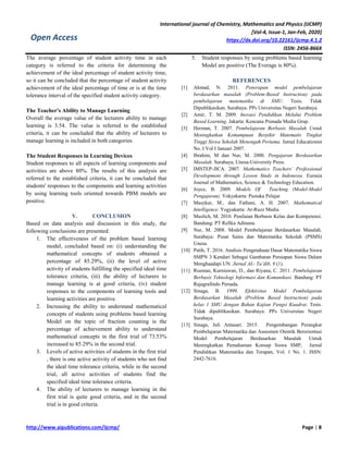 The Effectiveness of Problem based learning Model to improve the understanding Concept of ...