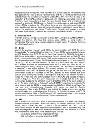Review on the Design of Web Based SCADA Systems Based on OPC DA Protocol | PDF