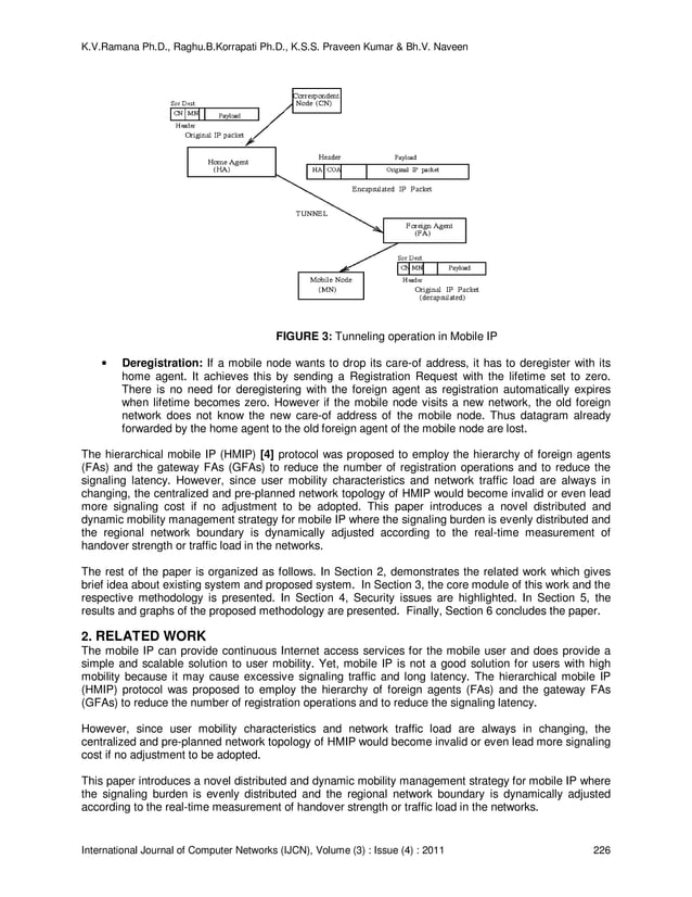 Performance Of Various Mobile Ip Protocols And Security Considerations Pdf
