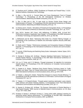 A Simple Traffic Aware Algorithm To Improve Firewall Performance | PDF | Computer Networking ...