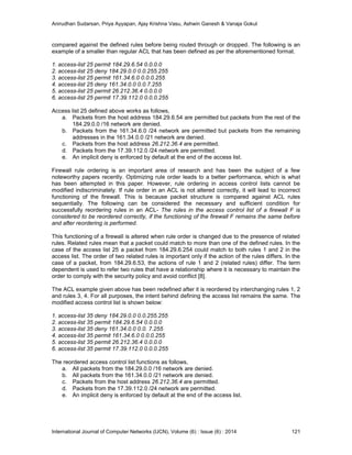 A Simple Traffic Aware Algorithm To Improve Firewall Performance | PDF | Computer Networking ...
