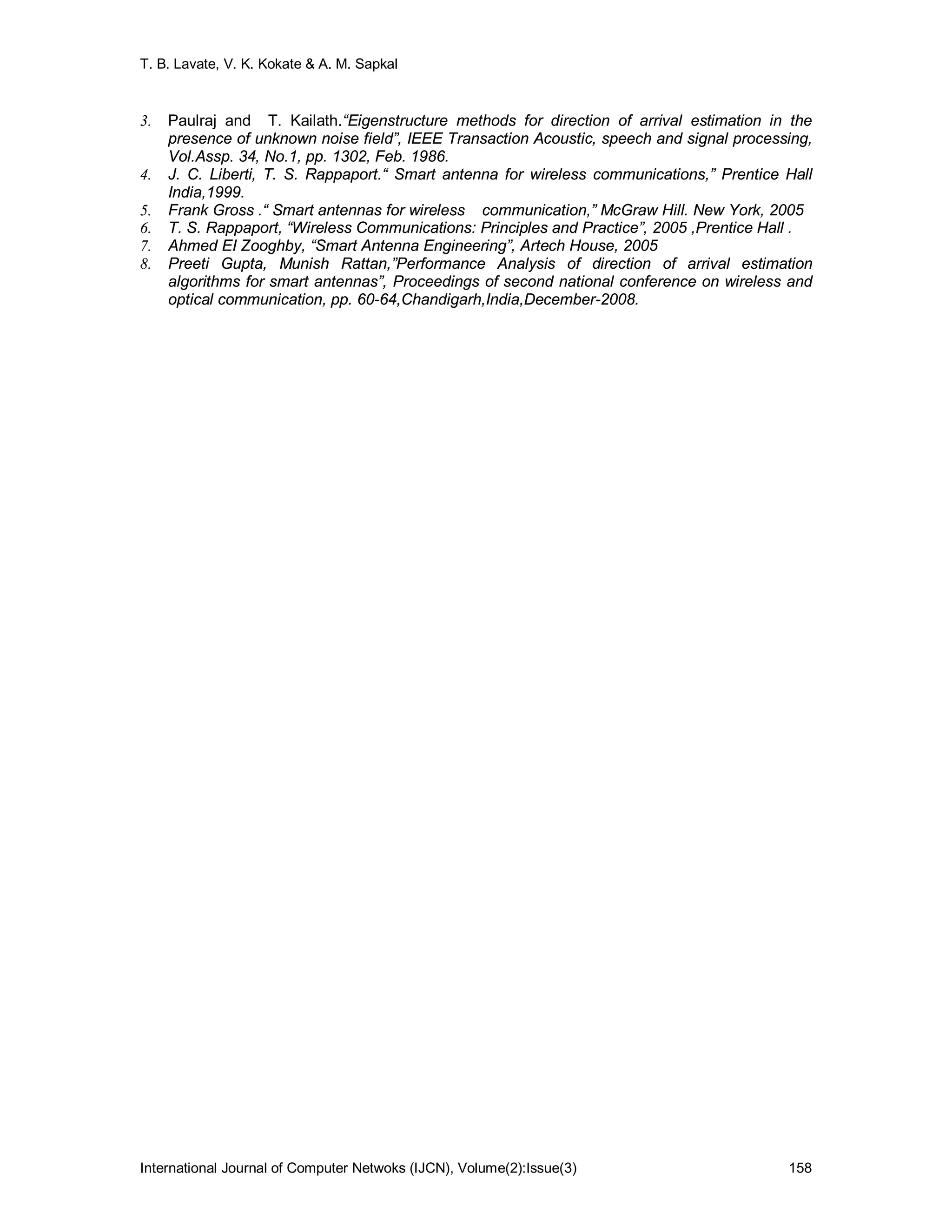performance analysis of MUSIC and ESPRIT DOA estimation used in ... performance analysis of MUSIC and ESPRIT DOA estimation used in ...