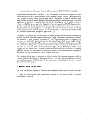Probability Density Functions of the Packet Length for Computer Networks With Bimodal Traffic | PDF