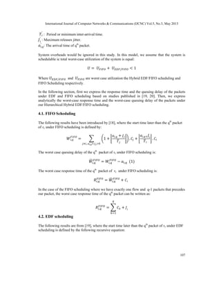Analysis of Hierarchical Scheduling for Heterogeneous Traffic over Network | PDF