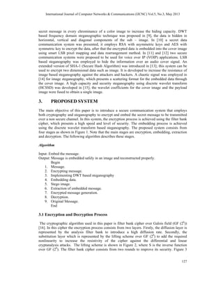 A Secure Data Communication System Using Cryptography and Steganography | PDF | Internet | Computing